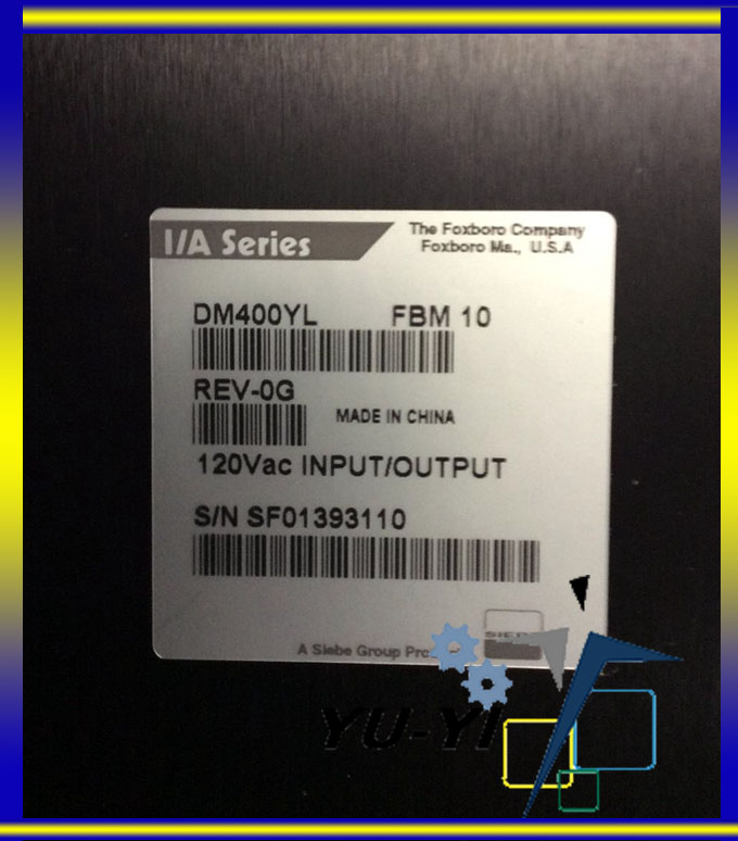 Foxboro IA DM400YL FBM10 Expansion Module REV-0G 120Vac Input Output - 裕益科技自動化設備可程式編碼器PLC分散式控制系統DCS